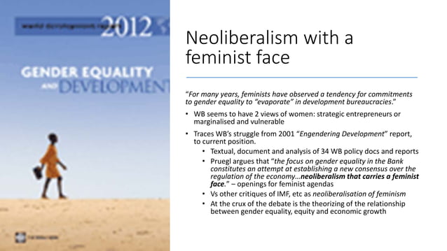 The World Bank grapples with gender inequality: Neoliberalism with a ...