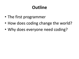 Why coding? | PDF