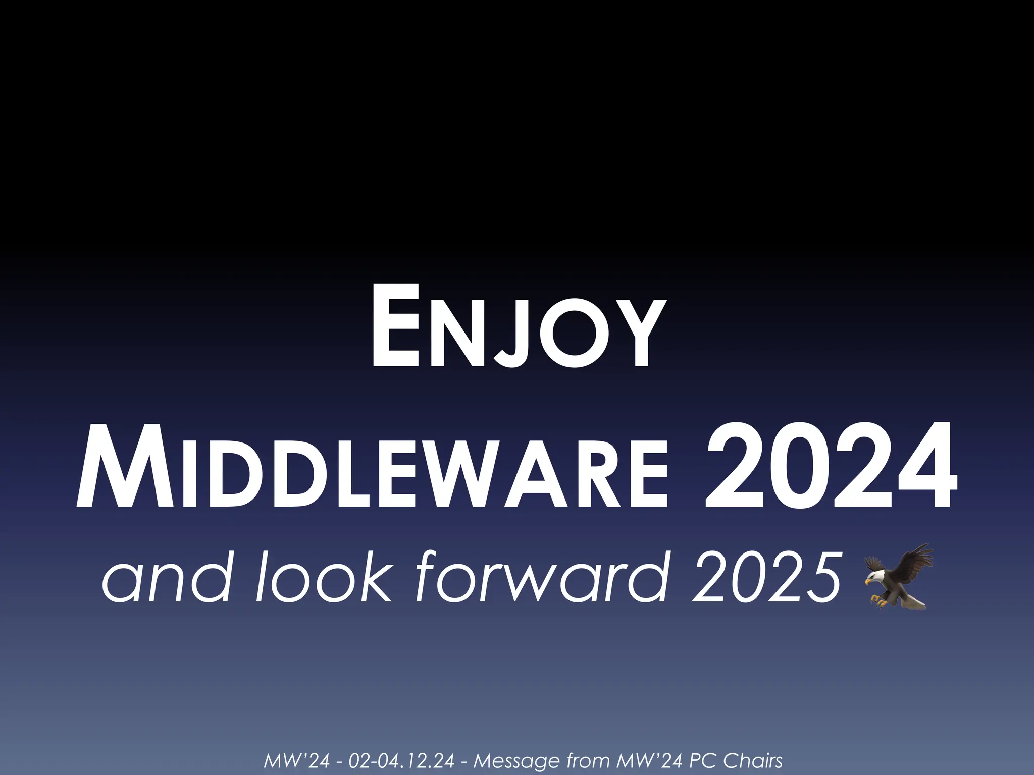 ACM Middleware 2024 PC Chairs Opening Remarks | PPT