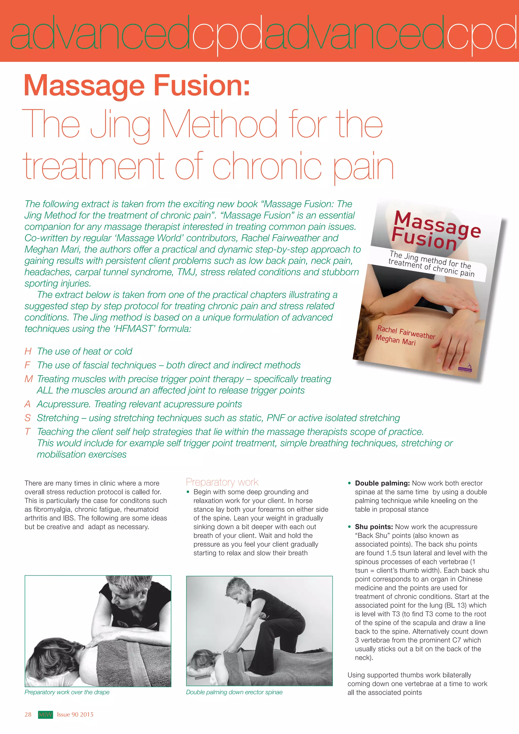 Massage Fusion: The Jing Method for the treatment of chronic pain ...