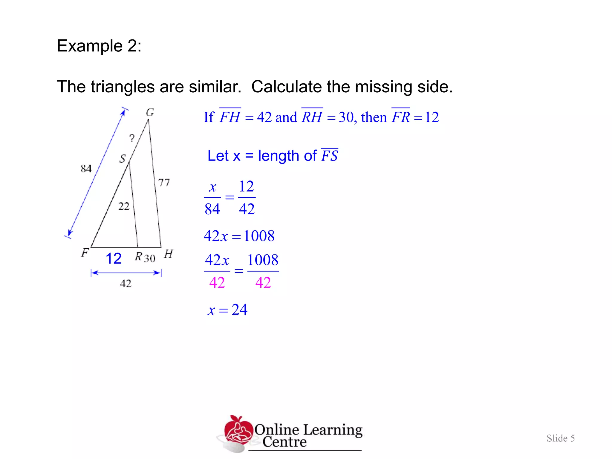 MWA 10 6.4 Similar Triangles | PPTX