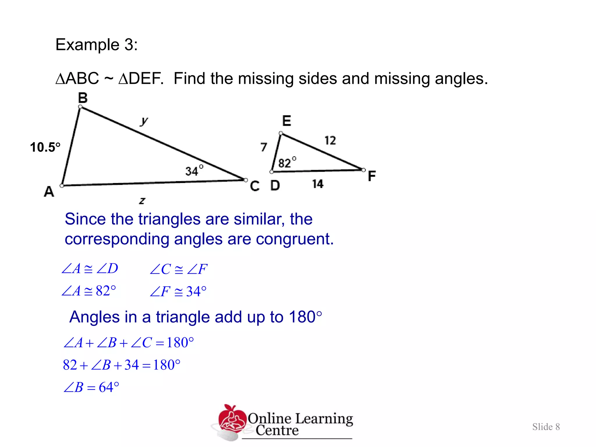 MWA 10 6.4 Similar Triangles | PPTX