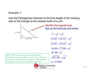 MWA 10 7.1 Pythagorean | PPTX