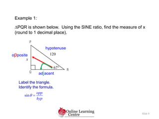 MWA10 7.2 Sine Ratio | PPT