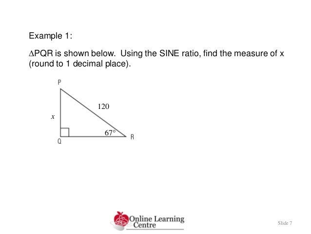 MWA10 7.2 Sine Ratio