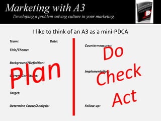 Marketing with A3 Overview | PPT