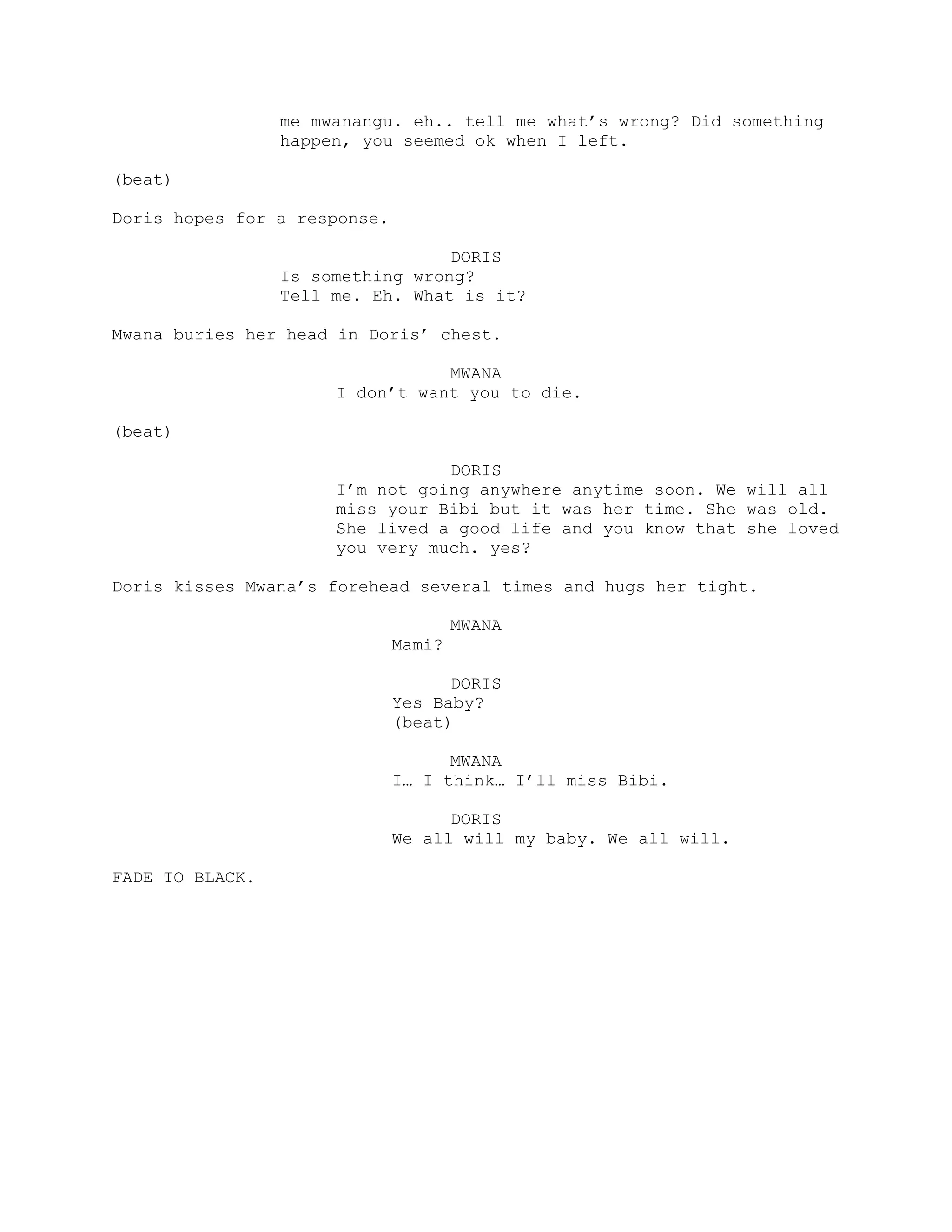 - SCREENPLAY- DRAMA-MWANA Excerpt | PDF