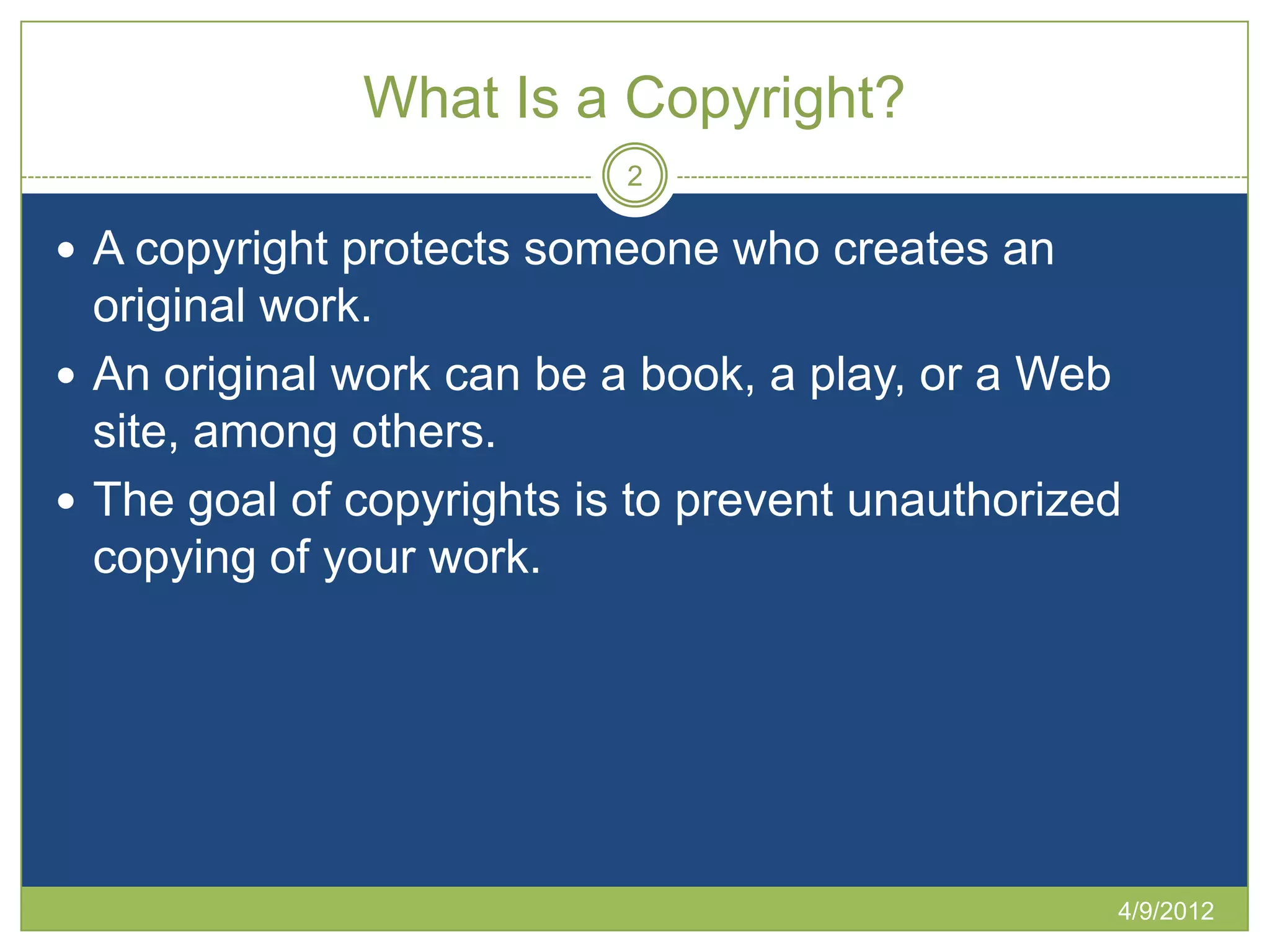 Mwardlow copyrights 1 | PPT