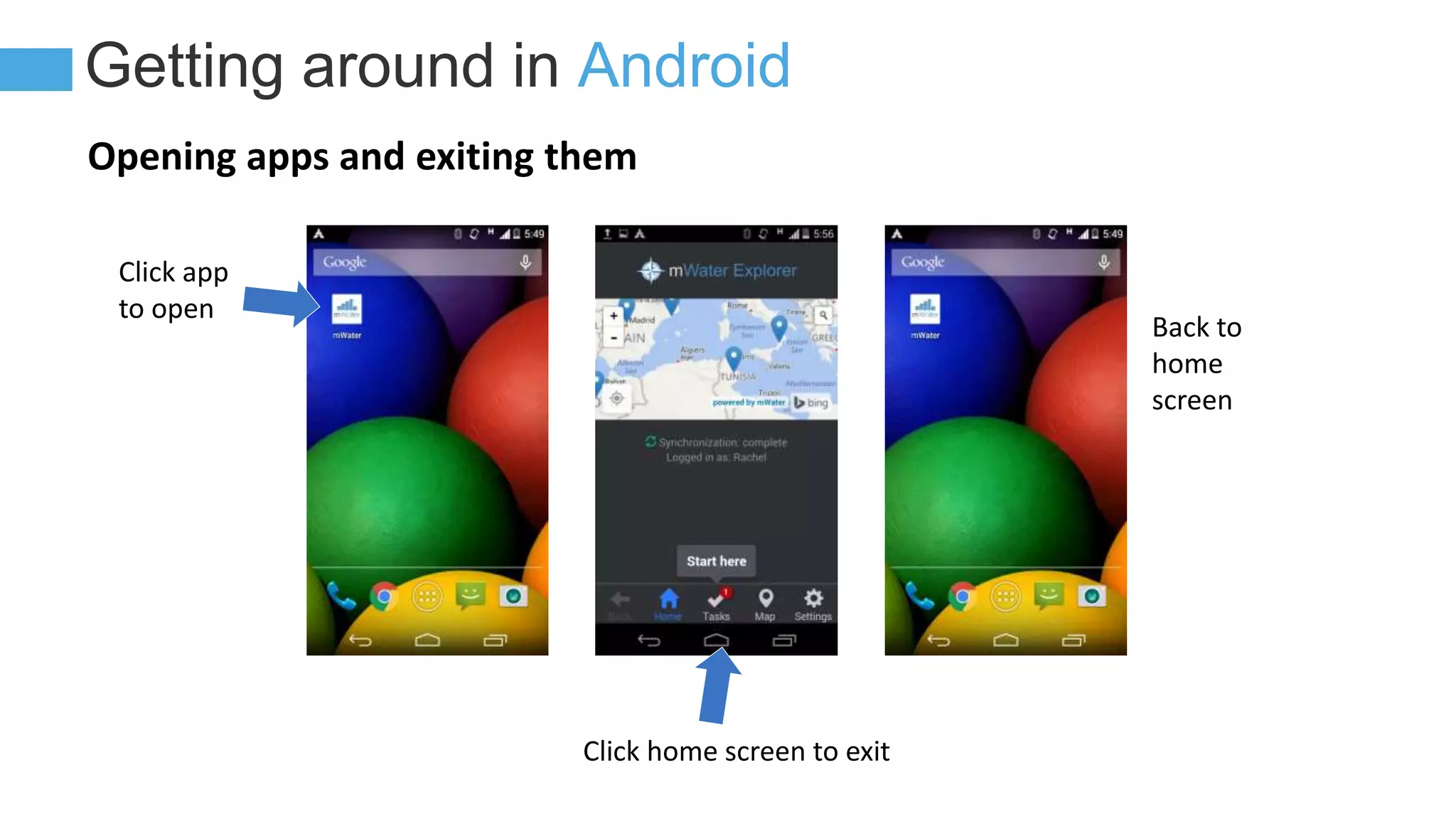 mWater training package 1: Android Basics | PPTX