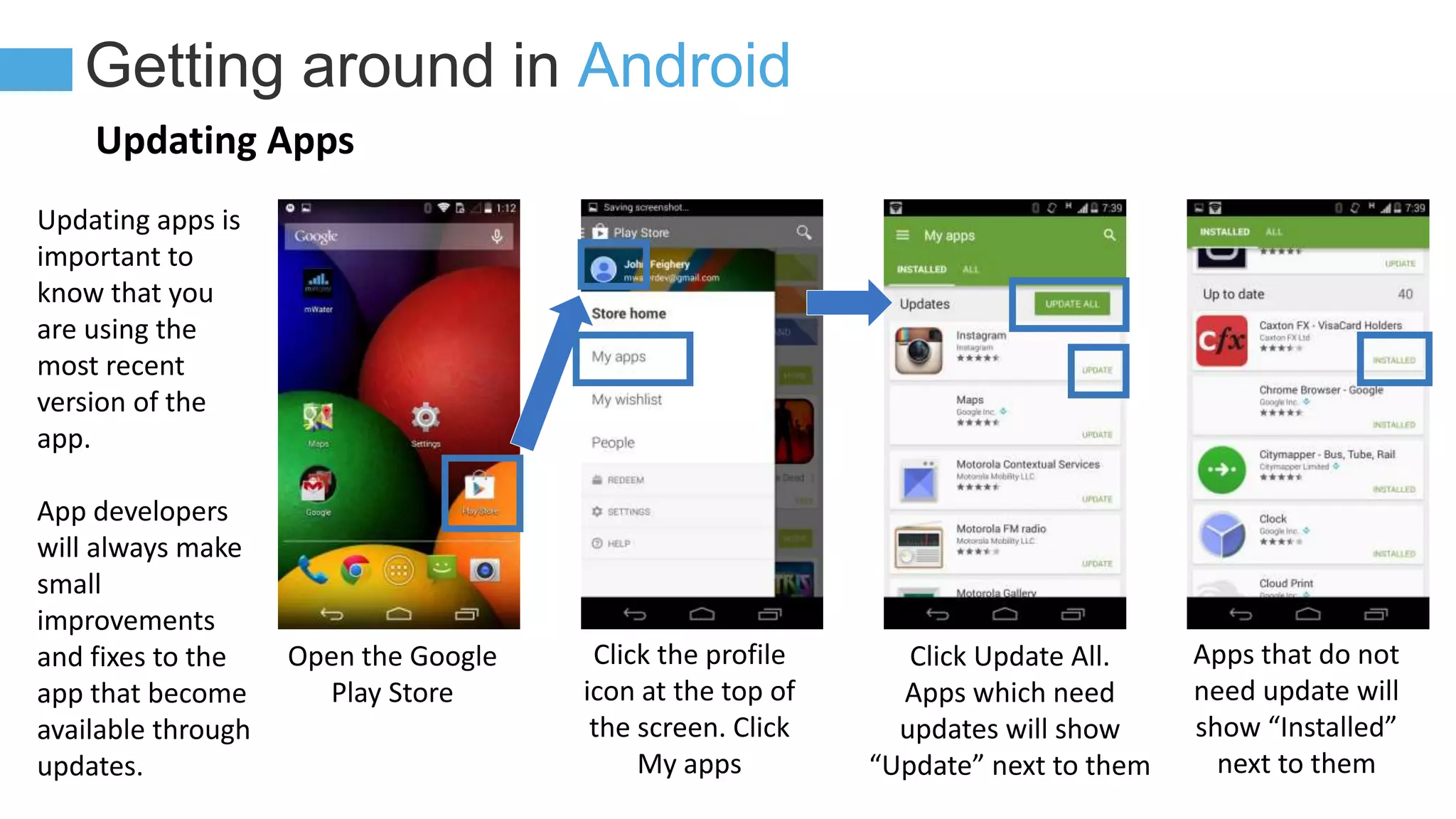 mWater training package 1: Android Basics | PPTX