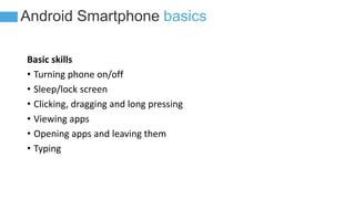 mWater training package 1: Android Basics | PPTX