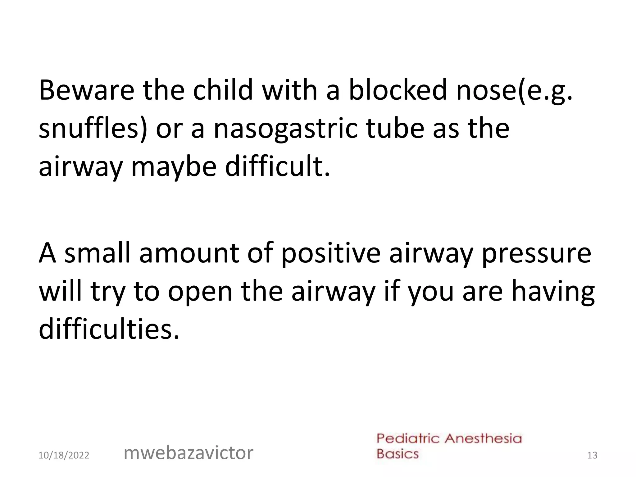MWEBAZA VICTOR - paediatric Anaesthesia.pptx