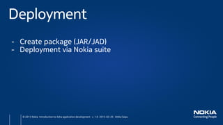 MWC/ADC 2013 Introduction to Asha application development | PPT
