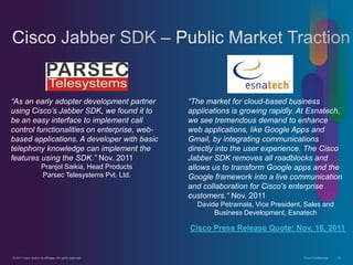Mwc wip jam jabber sdk final | PPT