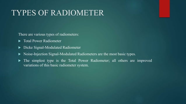 RADIOMETER AND BASICS OF SATELLITE COMMUNICATION SYSTEMS | PPT