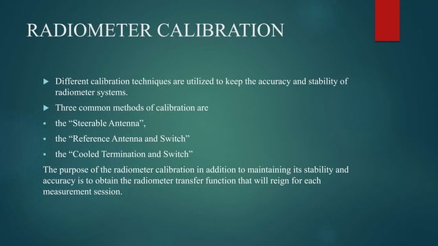 RADIOMETER AND BASICS OF SATELLITE COMMUNICATION SYSTEMS | PPT