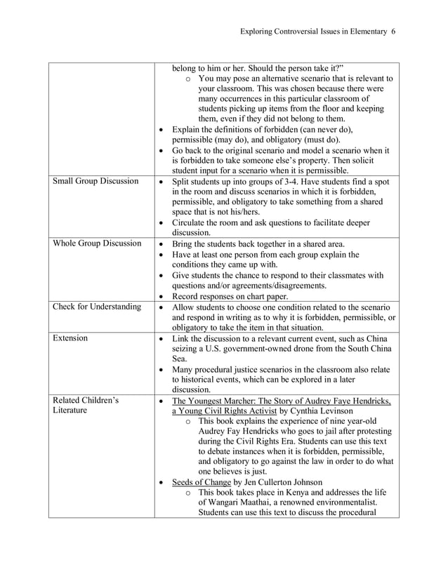 Exploring controversial issues in elementary social studies | PDF