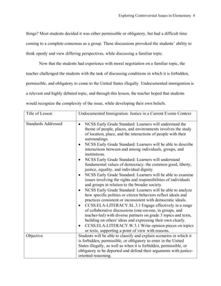 Exploring controversial issues in elementary social studies | PDF