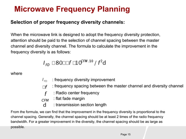 Mw frequency planning | PDF