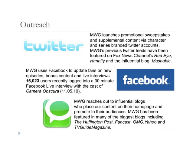 MWG Overview (.pdf) | PPT