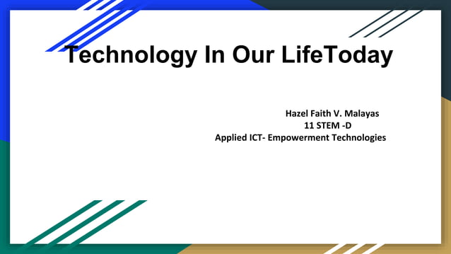 Technology In Our Life Today | PPTX | Technology Industry | Industries