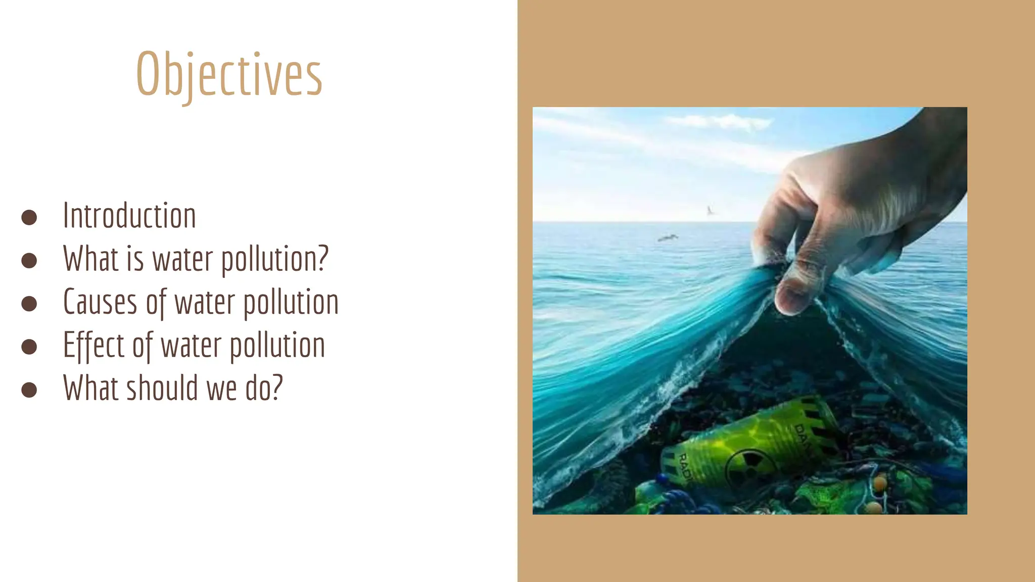Water pollution. Prepared by MBBS phase 1 student. | PPTX