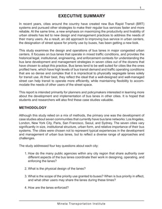Shared-Use Bus Priority Lanes on City Streets | PDF