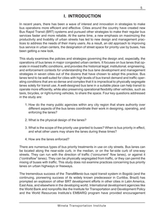 Shared-Use Bus Priority Lanes on City Streets | PDF