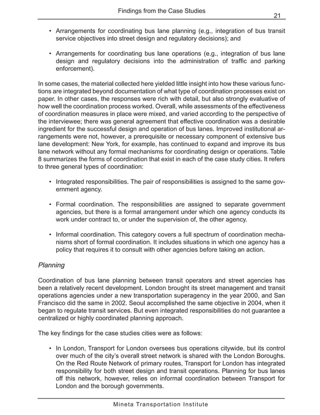 Shared-Use Bus Priority Lanes on City Streets | PDF