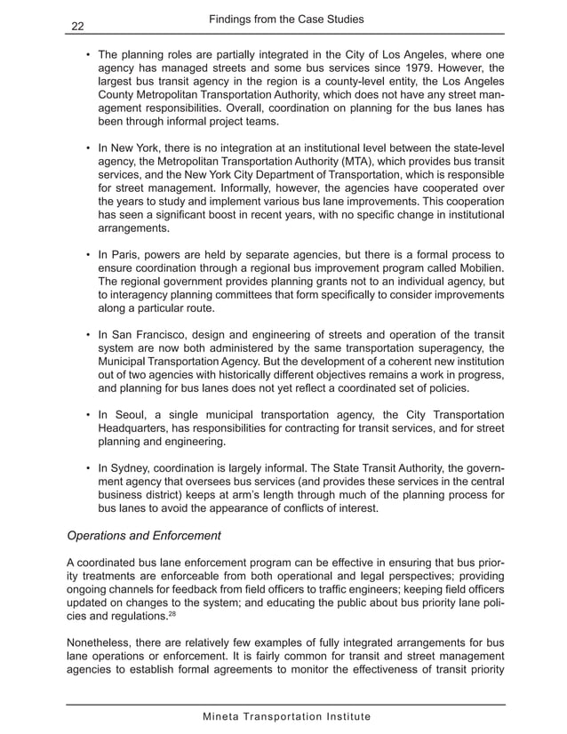 Shared-Use Bus Priority Lanes on City Streets | PDF