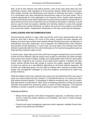 Shared-Use Bus Priority Lanes on City Streets | PDF