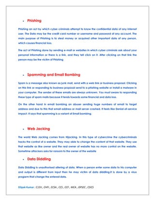 Cybe Crime & Its Type | PDF