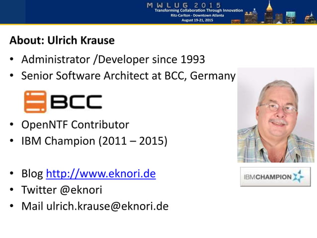 MWLUG 2015 - An Introduction to MVC | PPT