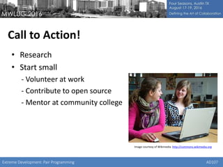 Extreme Development: Pair Programming | PPT