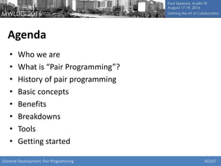 Extreme Development: Pair Programming | PPT