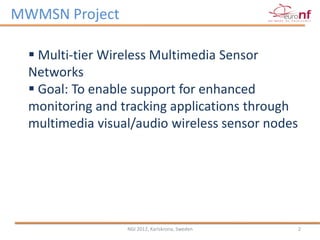 Wireless Multimedia Sensor Networks | PPT