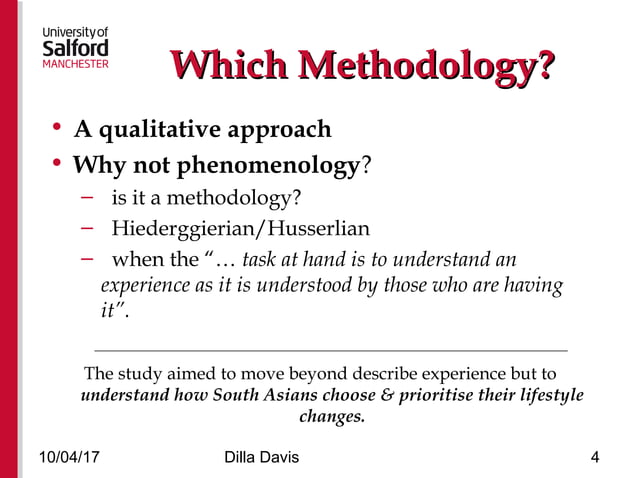 The M word - Methodology | PPT