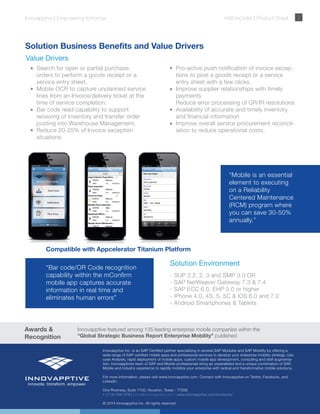 Innovapptive's Mobile Work Order Solution | PDF