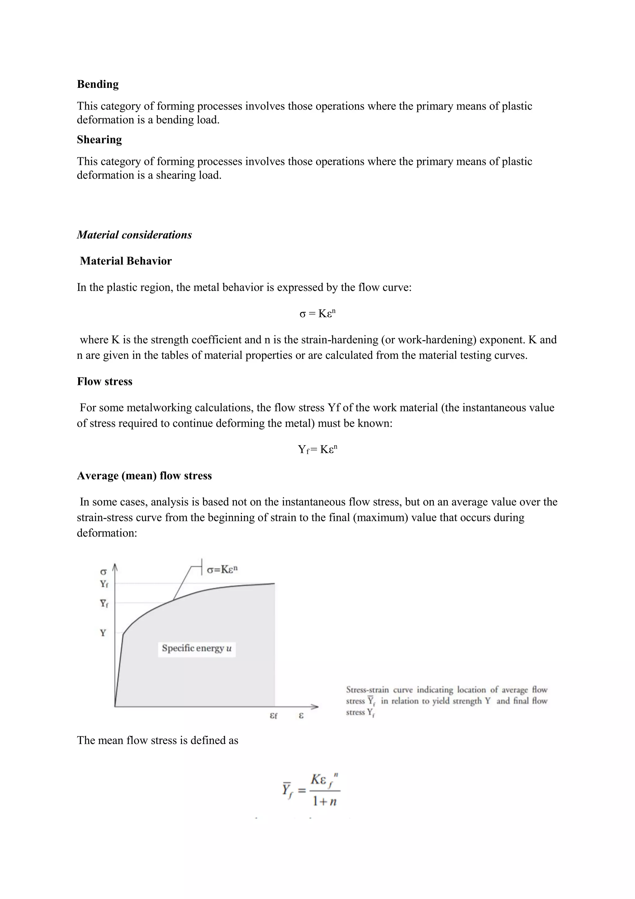 BASIC MECHANICAL WORKING PROCESSES /METAL FORMING | PDF