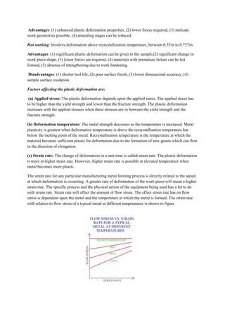 BASIC MECHANICAL WORKING PROCESSES /METAL FORMING | PDF