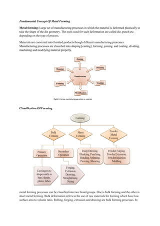BASIC MECHANICAL WORKING PROCESSES /METAL FORMING | PDF