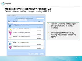 Keynote Systems - Mobile Solutions Overview Presentation | PDF