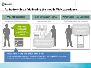 Keynote Systems - Mobile Solutions Overview Presentation | PDF