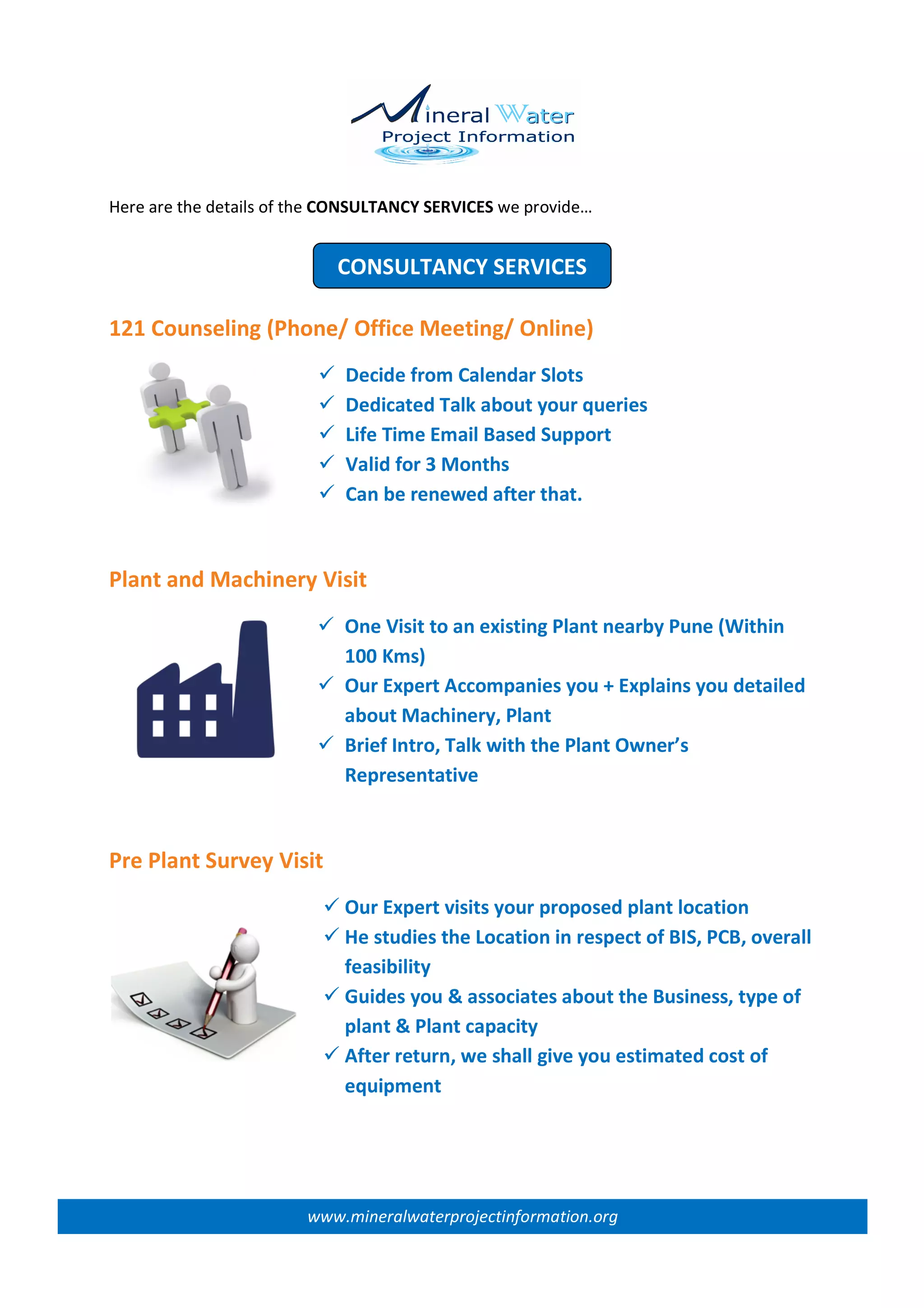 Packaged Drinking Water Plant Consultancy Services | PDF