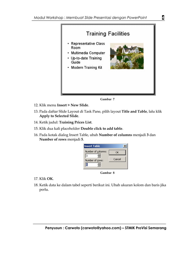 Modul Workshop Membuat Presentasi dengan PowerPoint | PDF
