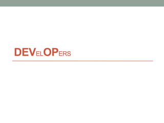 DEVelOPers - short devops story. | PPT
