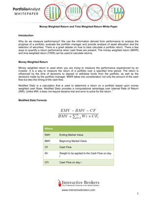 Mwr twr white-paper | PDF | Stocks and Bonds | Personal Investing