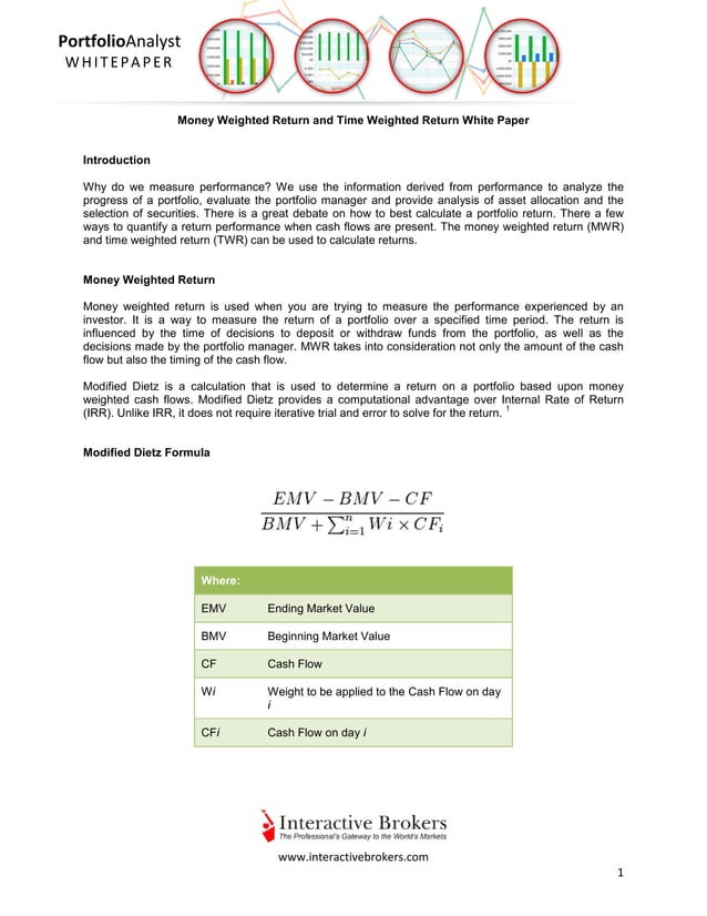 Mwr twr white-paper | PDF | Stocks and Bonds | Personal Investing