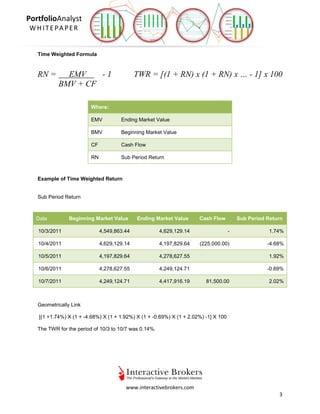 Mwr twr white-paper | PDF | Stocks and Bonds | Personal Investing