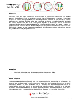 Mwr twr white-paper | PDF | Stocks and Bonds | Personal Investing